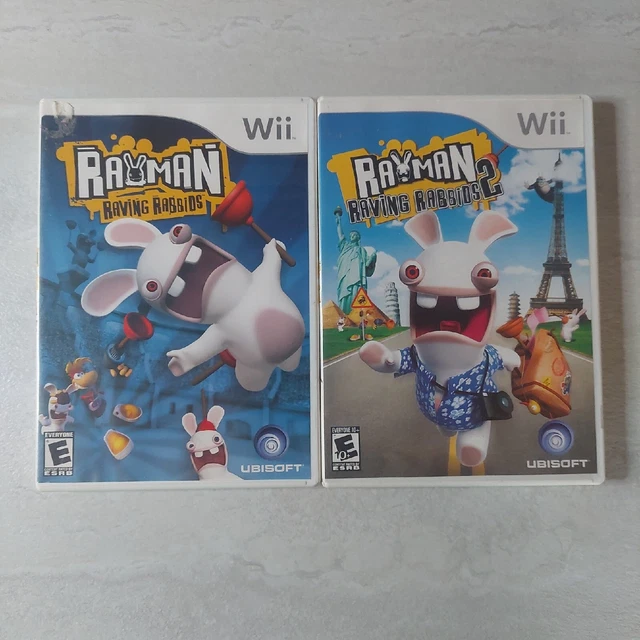 RAYMAN RAVING RABBIDS 1 & 2! Lot Of 2! (Nintendo Wii, 2006) £14.25 ...