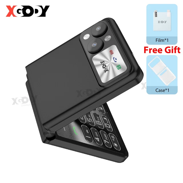 2025 FOLDABLE FLIP Unlocked Mobile Phone 2 SIM Card Camera Large Button ...