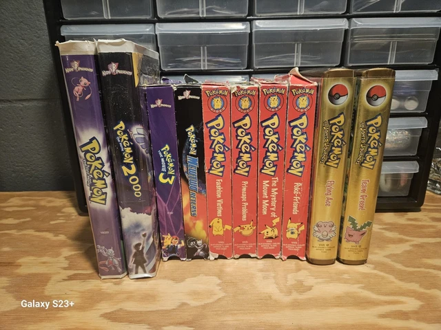 POKÉMON VHS LOT, Warner Brothers, Nintendo, Pioneer, Viz Video, Pikachu ...