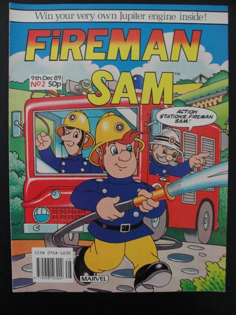 FIREMAN SAM #2 9 Dec 1989 Games & Height Chart Untouched. Marvel Uk £0. ...