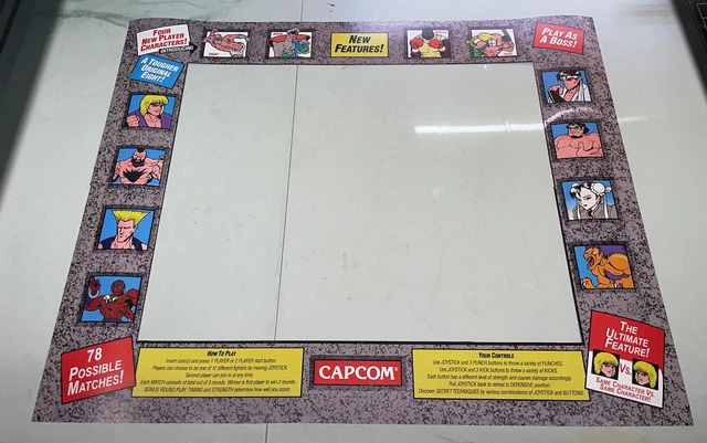 STREET FIGHTER 2 Championship Edition Bezel Big Blue - Cps2 Arcade ...