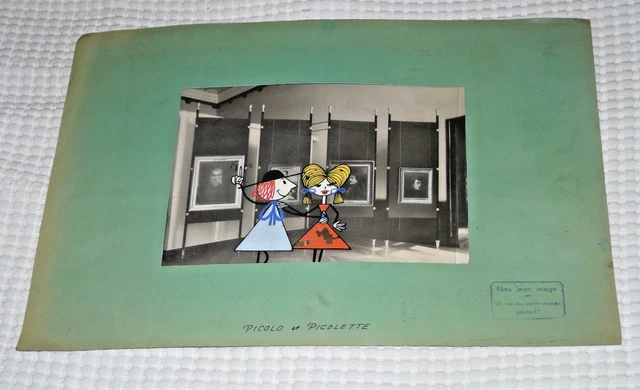 CELLULOID ANIME-ORTF-PICOLO ET PICOLETTE-DESSIN ANIME-SERIE TV-1960's-A ...