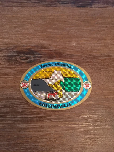 TOWER FOSROC CHEMFIX Gravity Filling Hologram Mining Sticker $1.99 ...