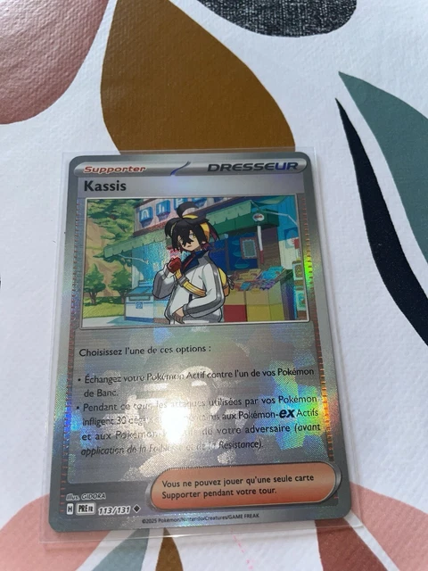 CARTE POKÉMON KASSIS 113/131 Reverse Pokeball Évolution Prismatique EV8 ...