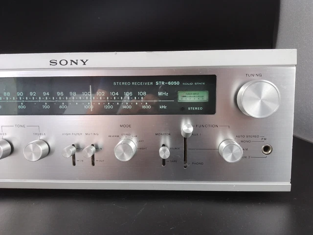 SONY STR-6050 AMPLIFICATEUR FM Stéréo AM receiver Made In JAPAN 1969 ...