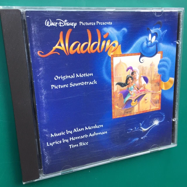 ROBIN WILLIAMS ALADDIN Disney Animated Film Soundtrack CD Alan Menken ...