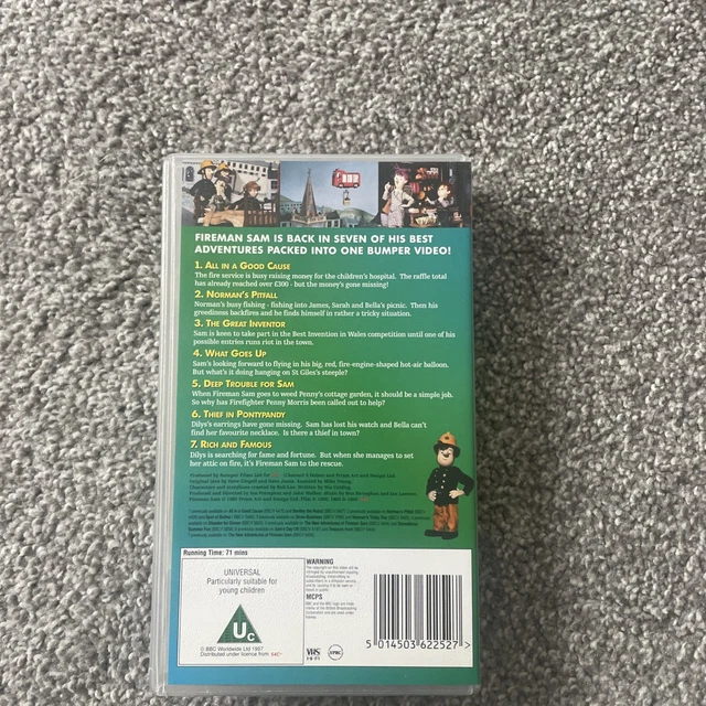 FIREMAN SAM’S BUMPER Video VHS VIDEO (1997) BBC Rare excellent ...