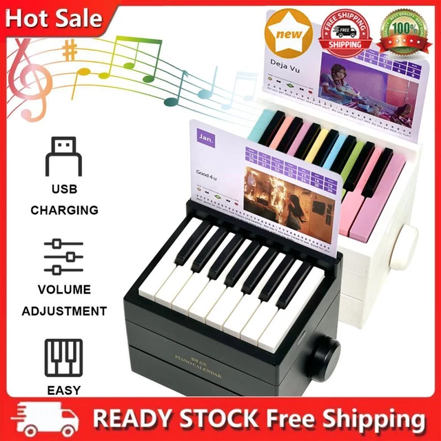 SINGER PIANO CALENDAR 2025 15 Keys Piano Calendar Desktop Peripheral ...