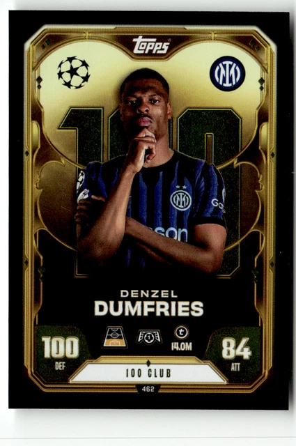 TOPPS MATCH ATTAX Ligue Des Champions 2025-26 N° 462 Denzel Dumfries ...