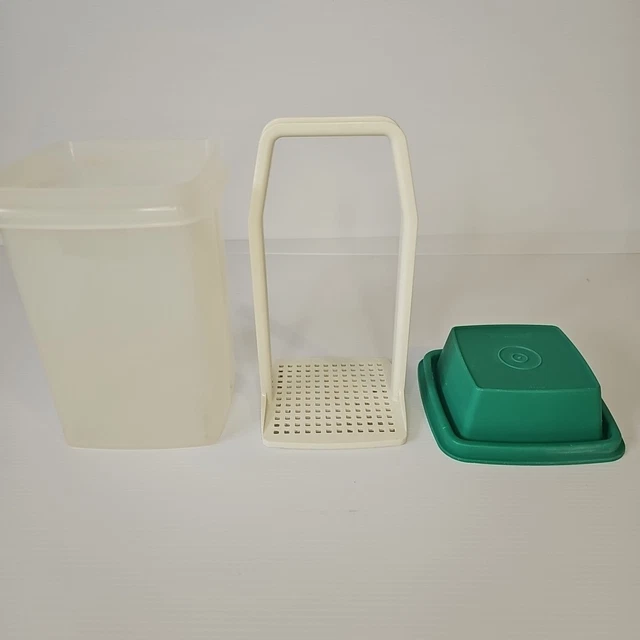 TUPPERWARE BEETROOT CONTAINER Retro Pick a Deli with Strainer Green ...