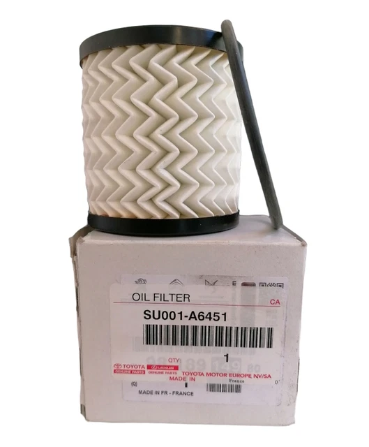 GENUINE TOYOTA PROACE Oil Filter Oem SU001-A4322 2016 Onwards Fits ...