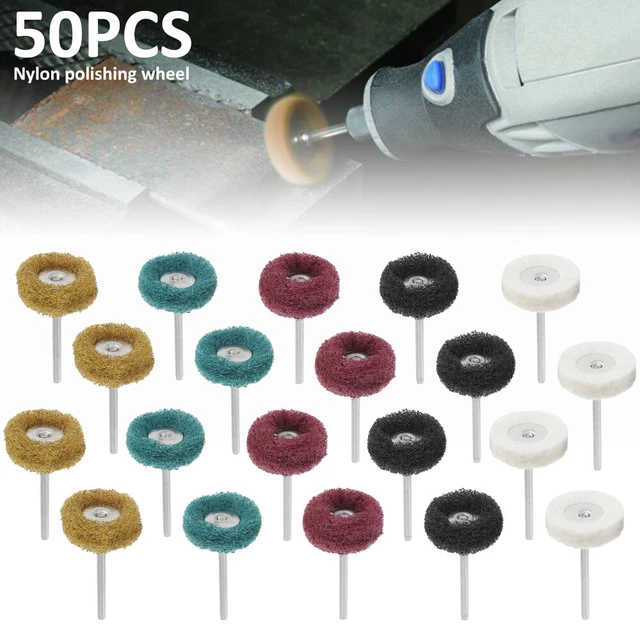 50X 1'' NYLON Polishing Wheel Set Kits Rotary Tool Abrasive Accessories Dremel¤ $21.09 - PicClick AU