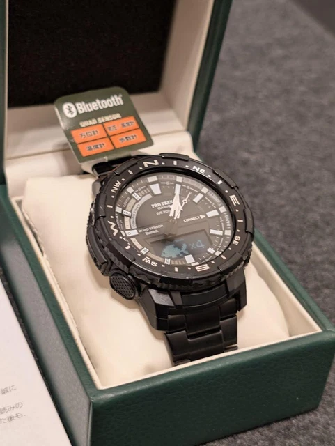 CASIO PROTREK WATCH Angler Line Compass Radio Solar PRT-B70YT-1JF Men's ...