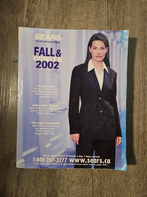 2002 SEARS FALL + Winter Catalog Canada Cover Vintage Fashion Ads ...