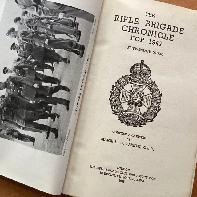 ORIGINAL BRITISH ARMY Regimental Journal: The Rifle Brigade Chronicle ...