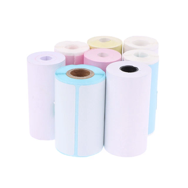MINI PRINTER PAPER Self-adhesive Thermal Papers Label Printers Inkless ...