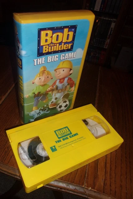 BOB THE BUILDER The Big Game VHS 2001 Clamshell Yellow Tape Classic ...