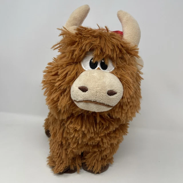 GEMMY CHRISTMAS COW In Santa Hat Dancing Singing Longhorn Highlands ...