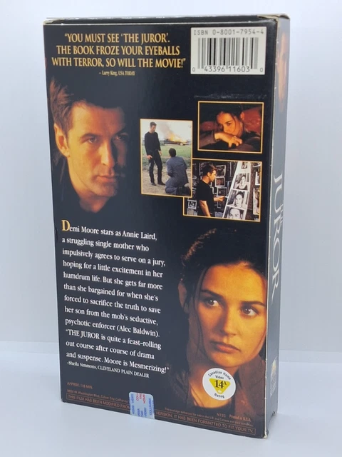 THE JUROR VHS 1996 Alec Baldwin Demi Moore $9.99 - PicClick CA