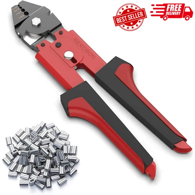 CRIMPING TOOL, WIRE Rope Crimping Tool, up to 2.2Mm Swager Crimper ...