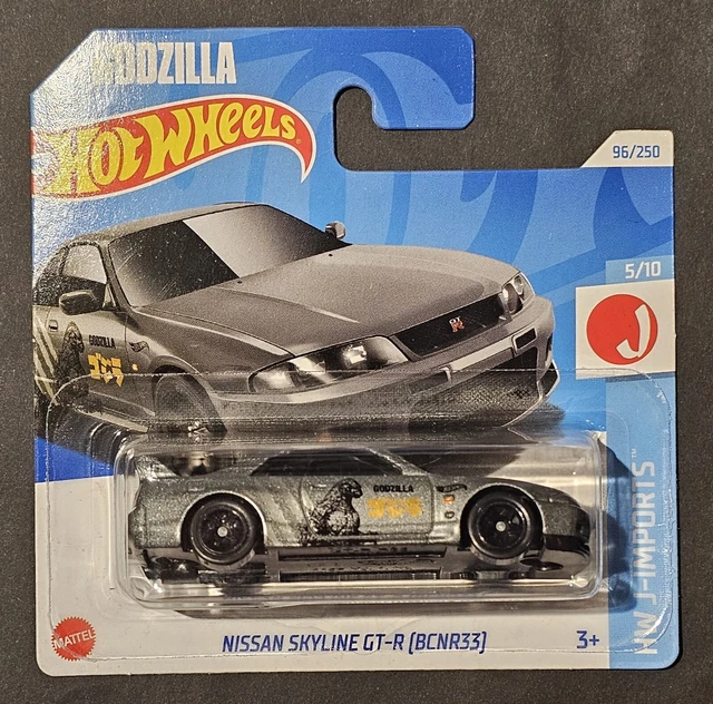 HOT WHEELS NISSAN Skyline GTR R33, Godzilla, Grey, HW J-Imports ...