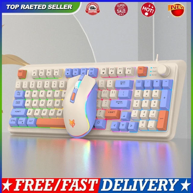 K82 MECHANICAL KEYBOARD USB Port with Mouse Hot-Swappable Keyboard for ...