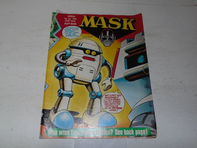 MASK COMIC - No 65 - Date 09/07/1988 - UK Paper Comic £9.99 - PicClick UK