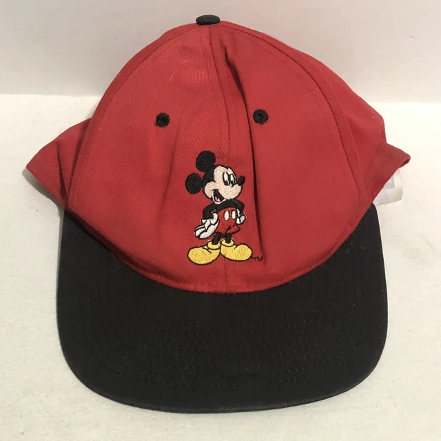 MICKEY MOUSE MICKEY Unlimited Hat Cap Red Snapback Walt Disney World H2 ...