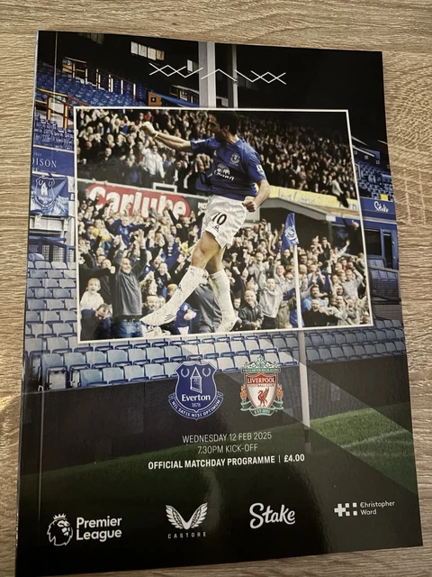 EVERTON V LIVERPOOL 12/2/2025 OFFICIAL PROGRAMME last derby game at ...