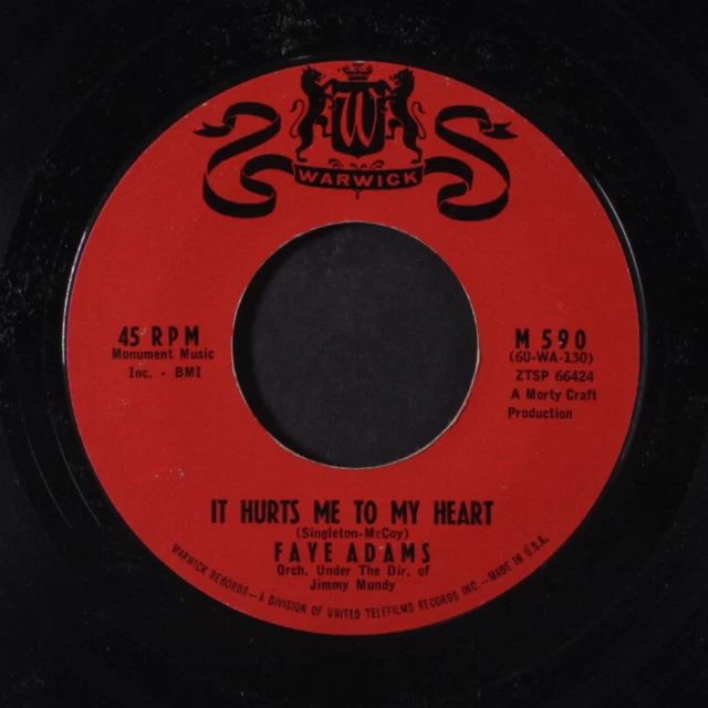 FAYE ADAMS : serrez-vous la main / it hurts me to my heart WARWICK 7 ...