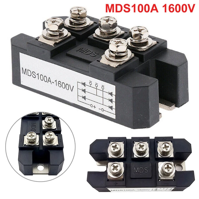 5 TERMINALS 3 Phase Full Wave Diode Module Bridge Rectifier Tools 1600V ...