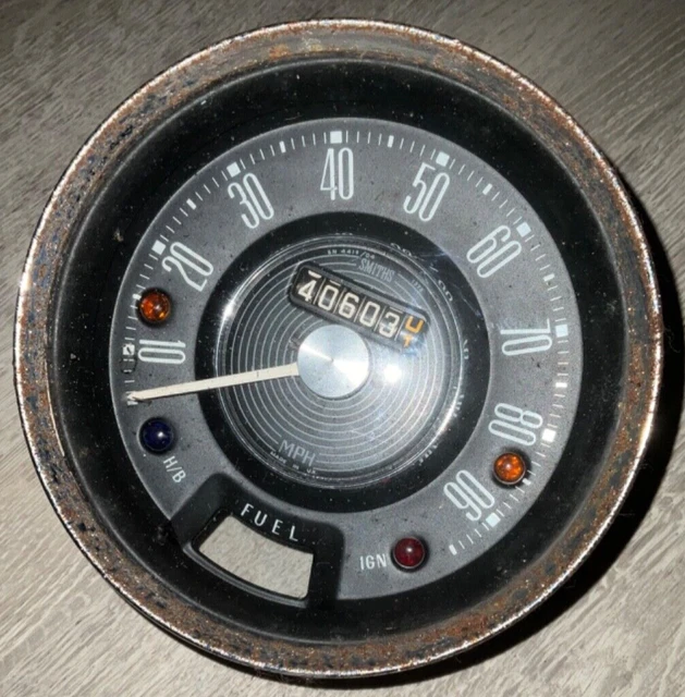 MORRIS MINOR SMITHS SPEEDO speedometer SN 4422/00 1376 Fuel Gauge ...