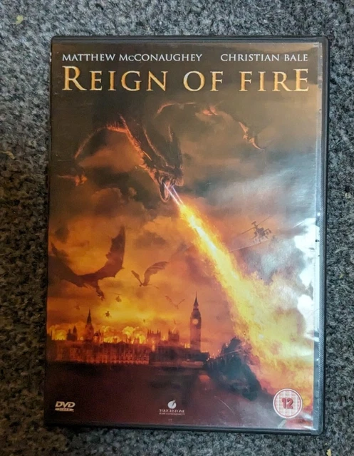 REIGN OF FIRE (DVD) Christian Bale*Matthew McConaughey Fantasy Action ...