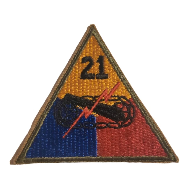 PATCH US 21ST Armored tank battalion WW2 - 100 % ORIGINAL EUR 12,00 ...