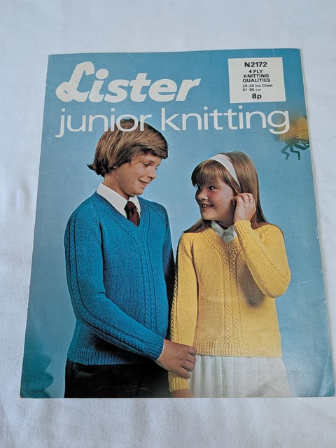 BUNDLE OF VINTAGE knitting patterns - boys sweaters / cardigans ...