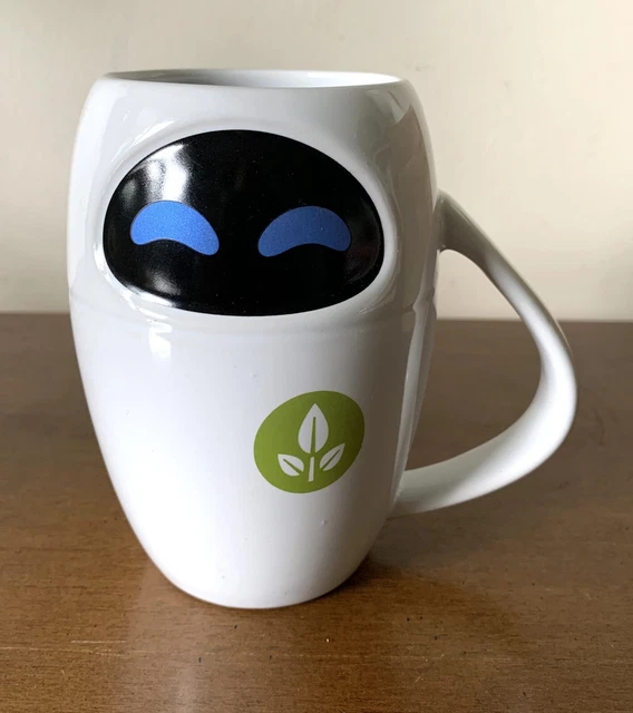RARE PIXAR WALL-E Eve White Robot Disney 16 Oz Mug $34.00 - PicClick CA