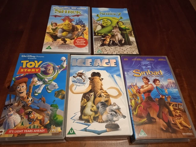 TOY STORY, ICE AGE, SHREK 1 & 2, SINBAD Legend of the 7 Seas. GREAT SET ...