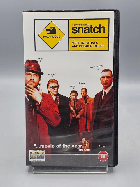 SNATCH VHS VIDEO Vintage - Jason Statham Brad Pitt Vinnie Jones £3.99 ...