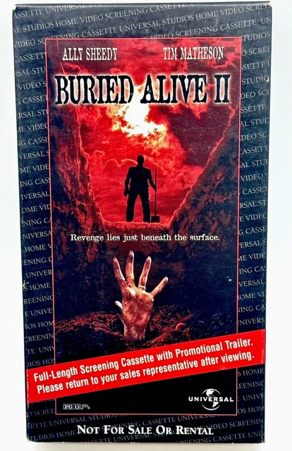 RARE VHS BURIED ALIVE II 2 (VHS, HORROR , 1998) Full Length Screening ...