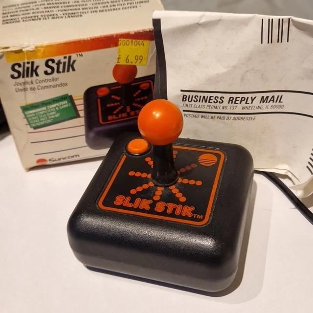 SUNCOM SLIK STIK Joystick 9-Pin Boxed for Atari C64 Amiga £39.95 ...