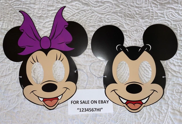 NEW DISNEY MICKEY Minnie Mouse ears mask lot Halloween costume dress-up ...