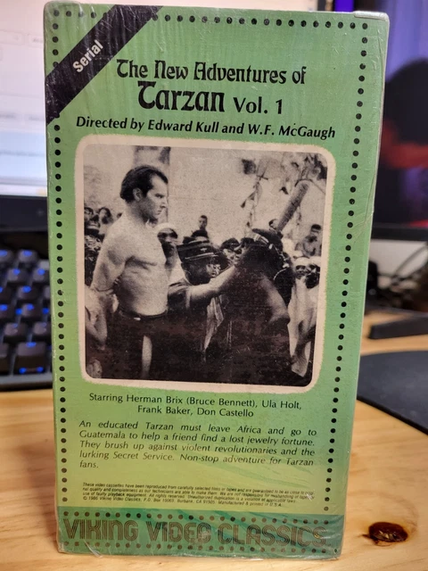 THE NEW ADVENTURES Of Tarzan Vol 1 VHS 1986 Herman Brix (Bruce Bennett ...