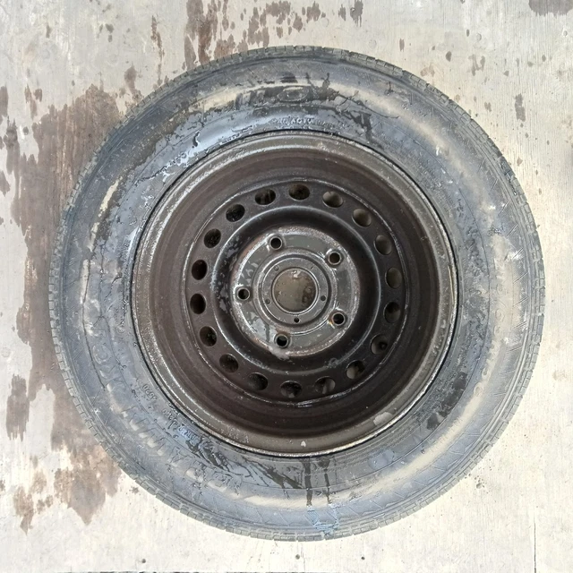 TRANSIT CUSTOM STEEL Wheel 15" Complete With Tyre X1 Single Bk21-1007 ...