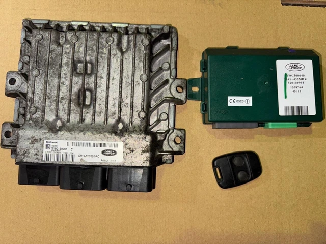 LAND ROVER DEFENDER Tdci PUMA 2.2 engine ECU + matching 10AS + key fob ...