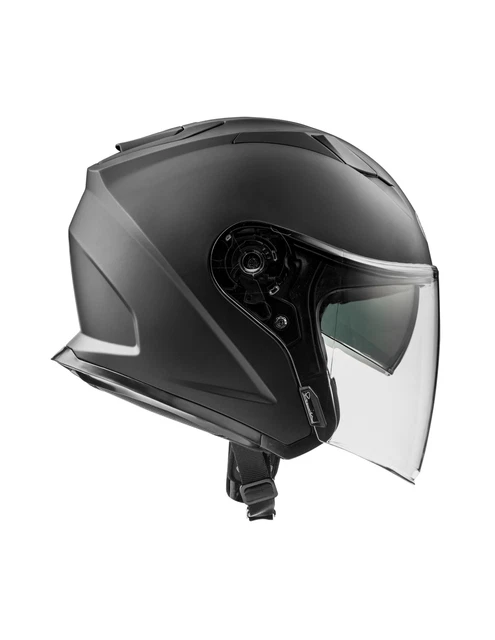 CASQUE JET MOTO Scooter Premier Dokker U9 Bm Noir Mat Avec Pare-Soleil ...