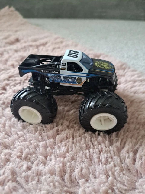 HOT WHEELS MONSTER Jam Truck Police Pickup 1:64 Diecast Rare £9.50 ...
