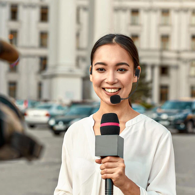 TIE CLIP MICROPHONES Plastic Lapel Microphone Portable Microphone ...