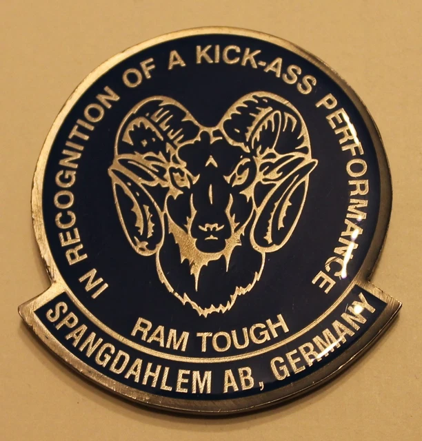 52ND AIRCRAFT MAINTENANCE Sq Kick A Commanders Air Force Challenge Coin ...