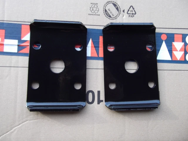 FORD ESCORT MK1 Rear Axle Leaf Spring Plates X 2 Powder Coated Genuine ...