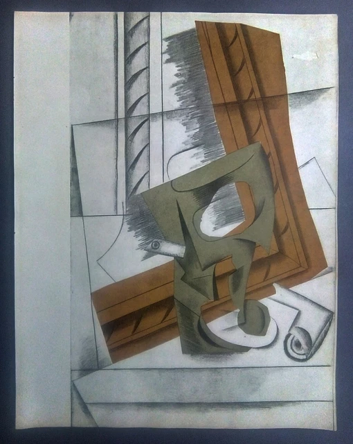 ULTRARARE ORIGINAL PABLO Picasso cubist collage litograph 1930 £566.64 ...